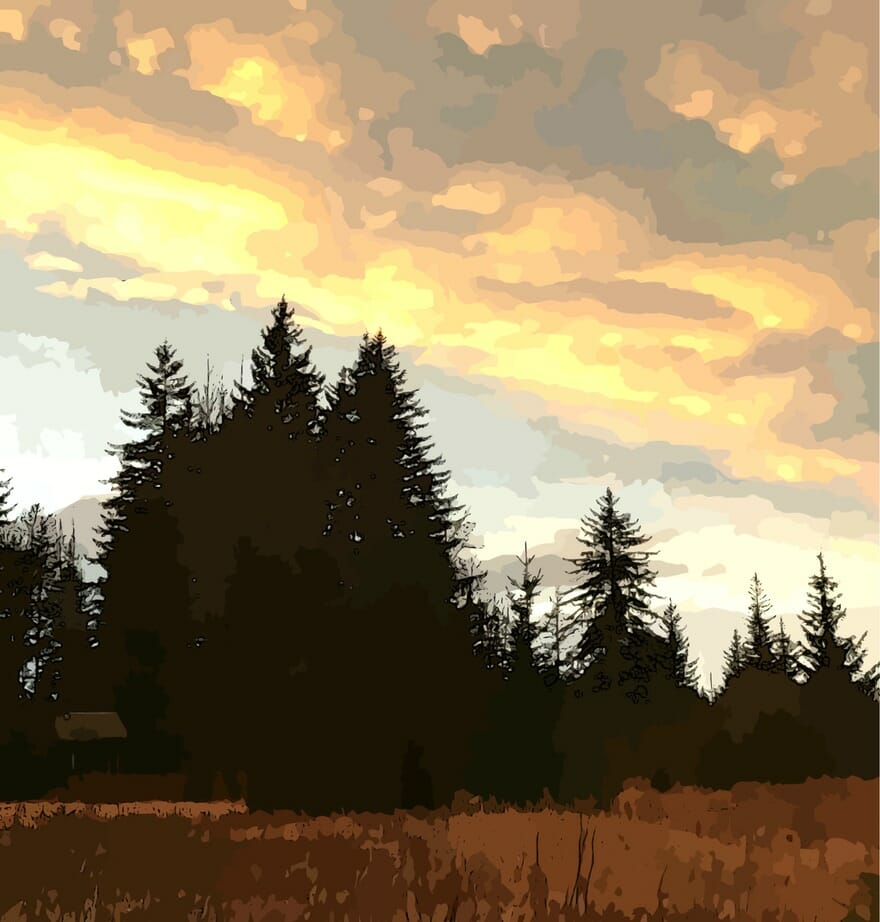 #1710 – Stormy Sunset | Scenes from Home Alaska Notecards